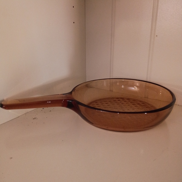 Visionware | Kitchen | Visionware Vintage Elegant Amber Glass Skillet ...